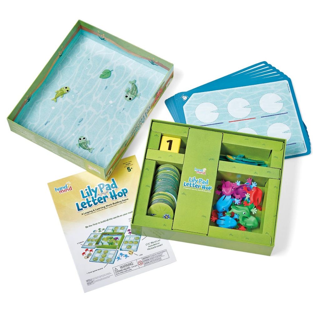 Hand2Mind - Lily Pad Letter Hop Word-Building Game – edu-options