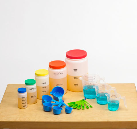 EDX Education – Volume Measuring Set – Liquid – 19pcs. – edu-options